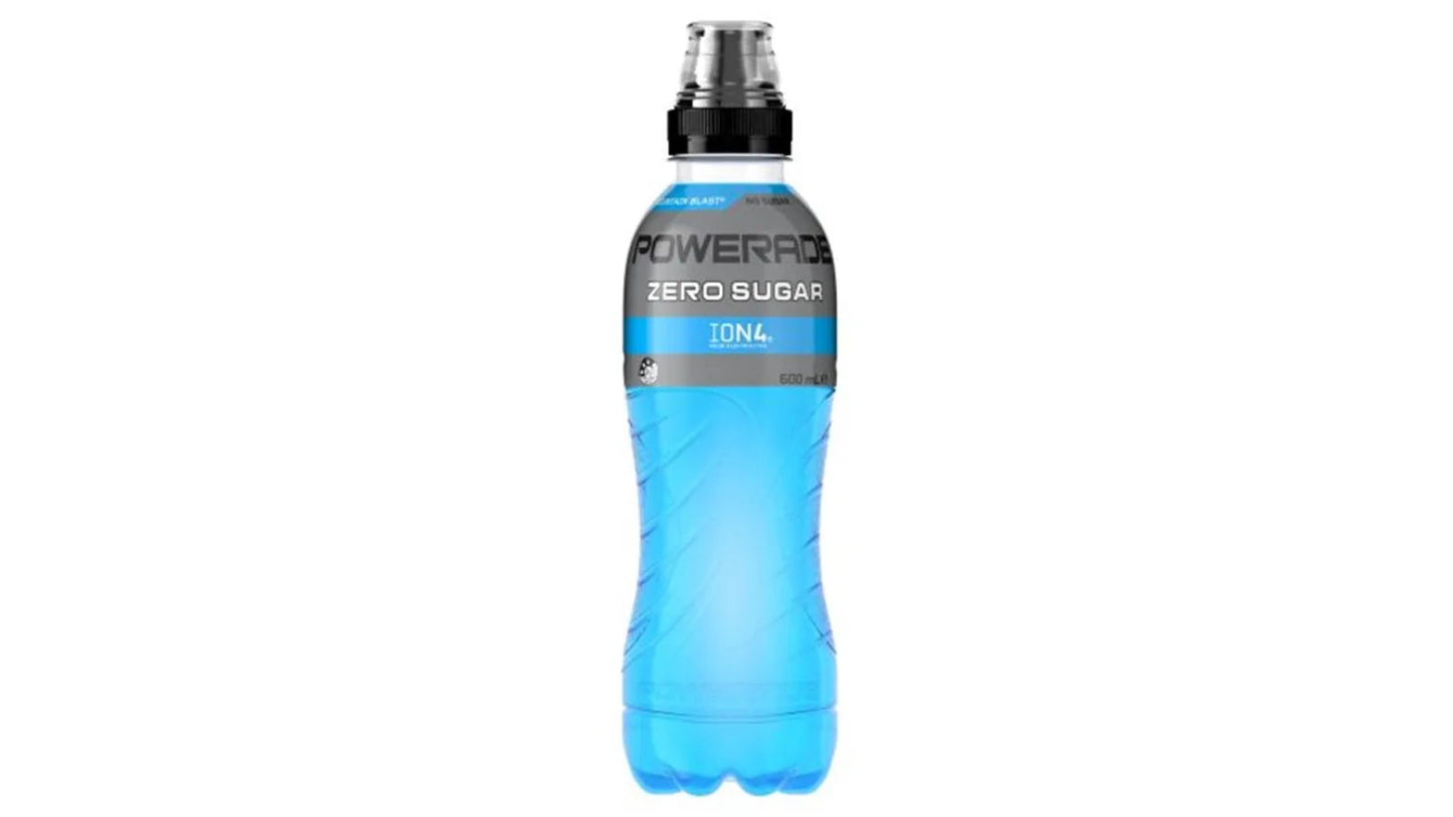 Powerade 600ml Mountain Blast Zero Sugar ION4 Sports Electrolytes Drink ...