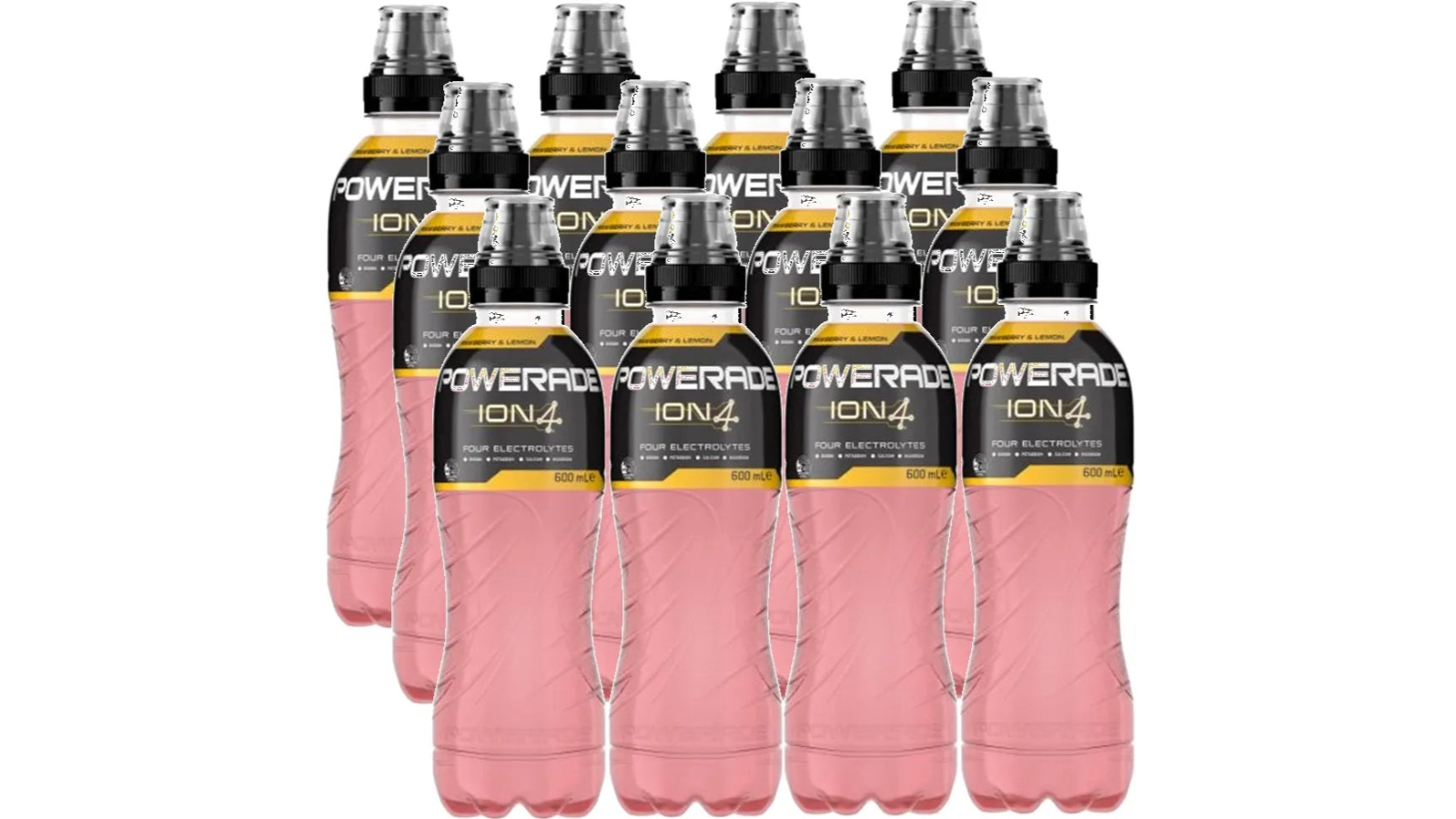 Powerade 600ml Strawberry and Lemon ION4 Sports Electrolytes Drink ...