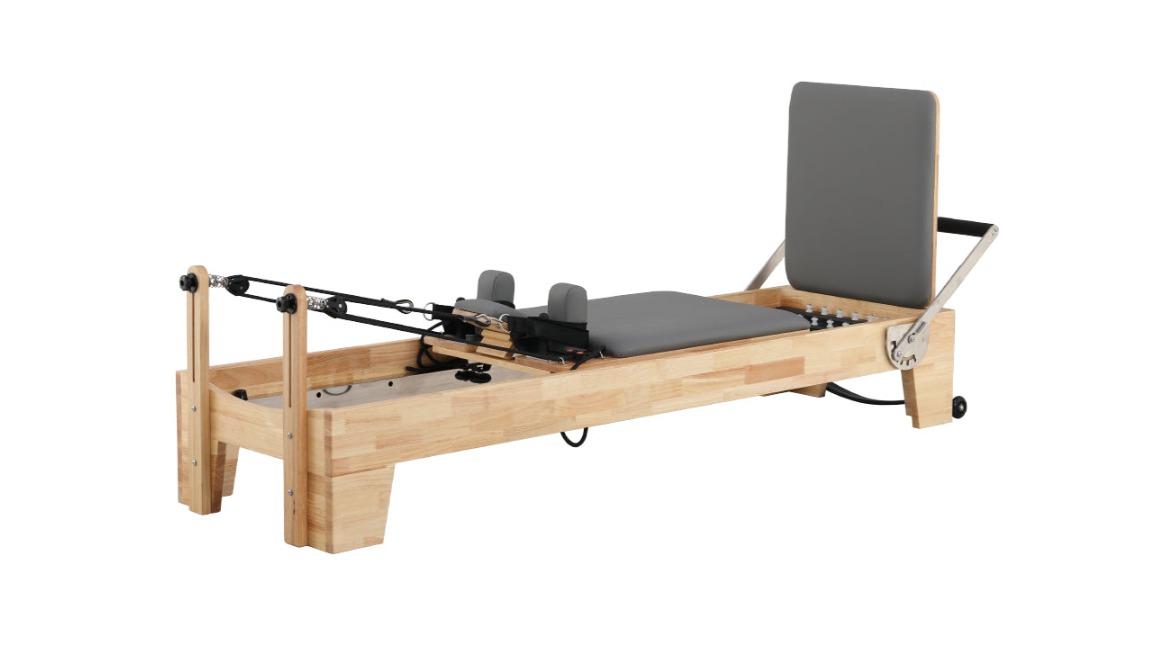Eeeza Oak Wood Frame Reformer Pilates | Harvey Norman
