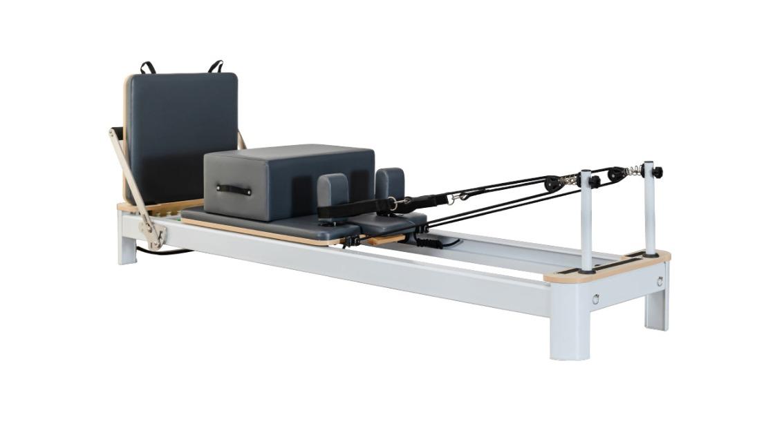 Eeeza Aluminum Alloy Frame Pilates Reformer - Black | Harvey Norman