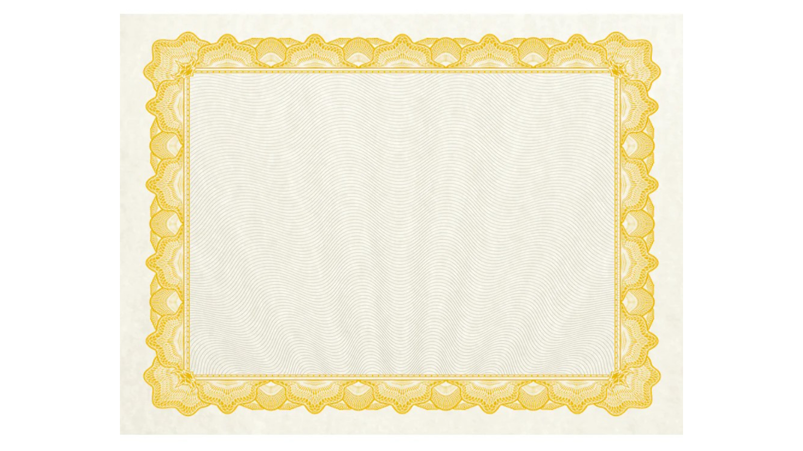 Quill Premium A4 Gold Border 90gsm Certificate Award Parchment Paper ...