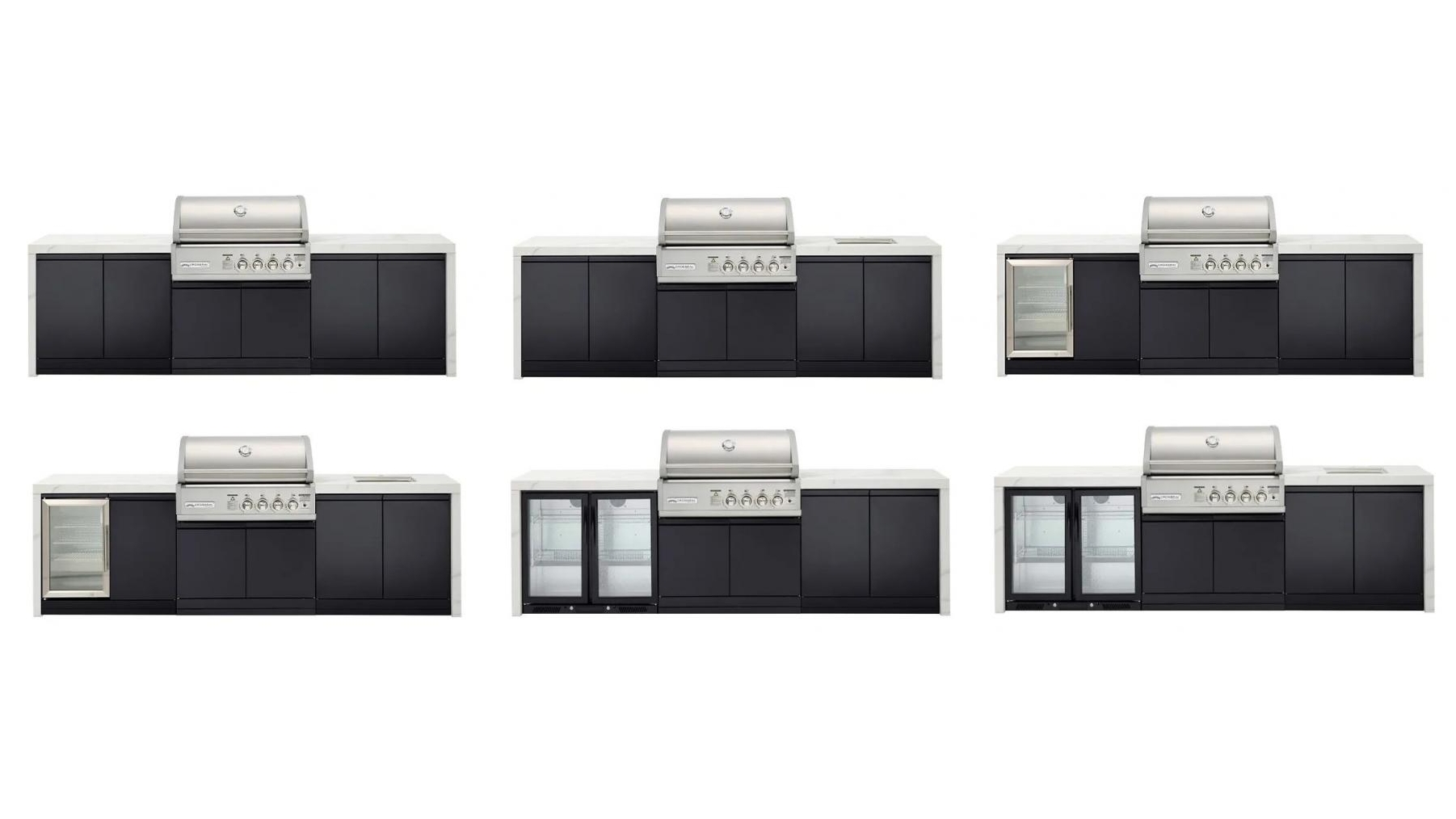 Crossray Premium White 4-Burner Outdoor Kitchen | Harvey Norman