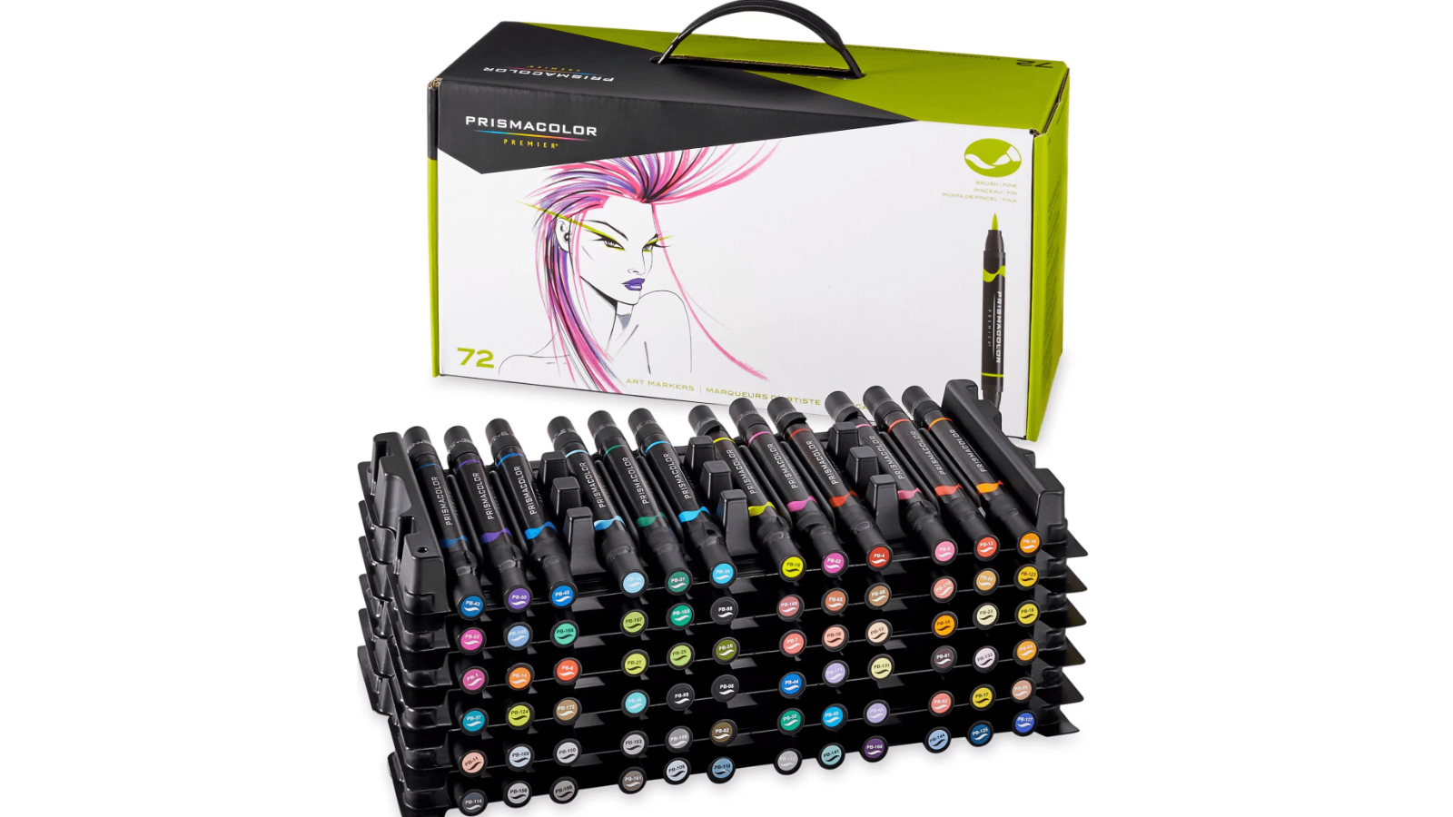 Prismacolor Premier Double Sided Art Marker Brush Fine Tip Pack of 72 Harvey Norman