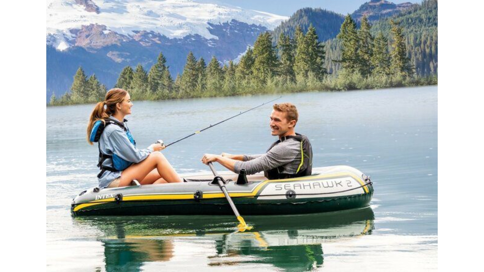 Intex Seahawk 2 Boat Set | Harvey Norman