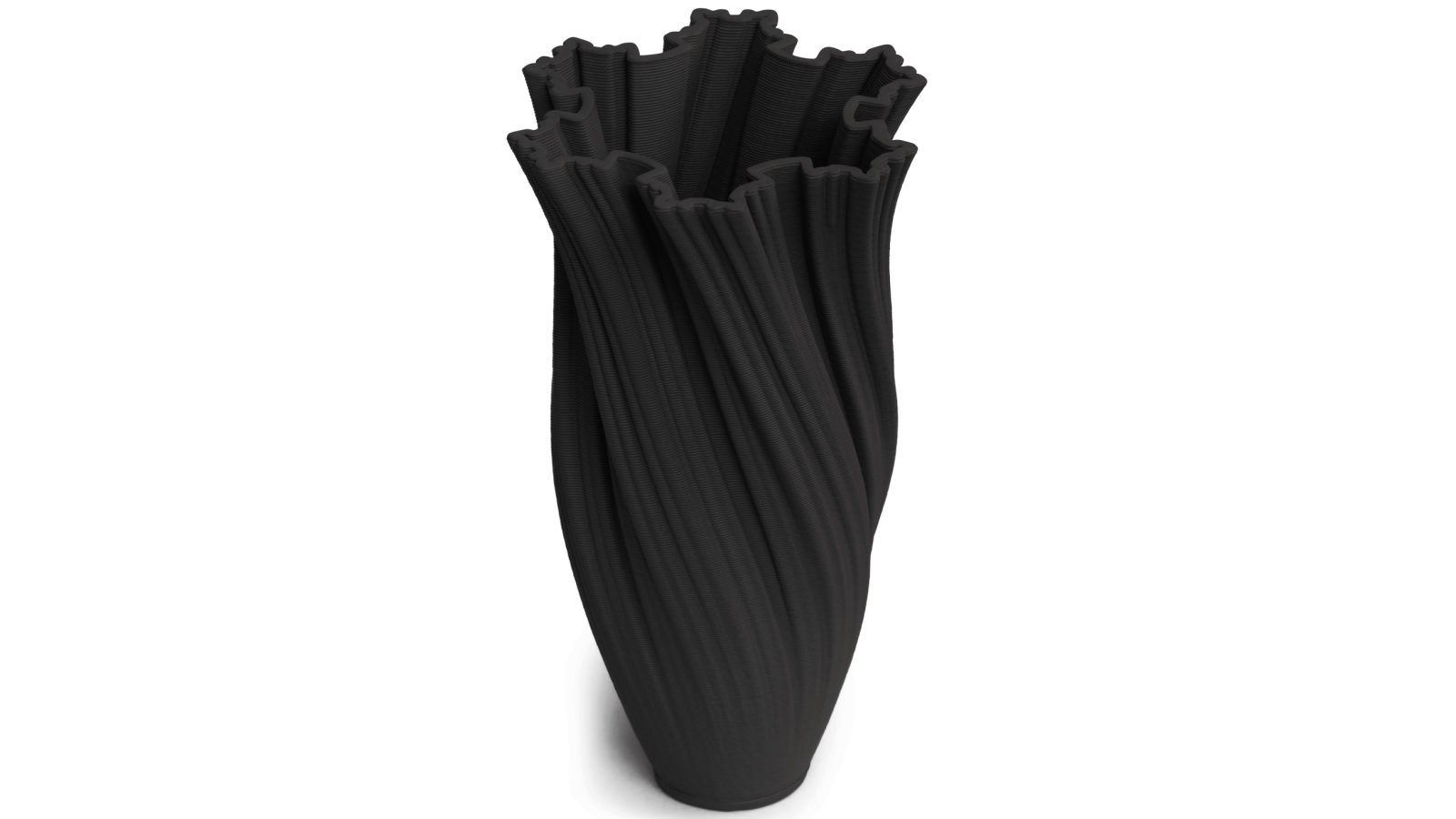 Ivy 24cm Black Vase | Harvey Norman