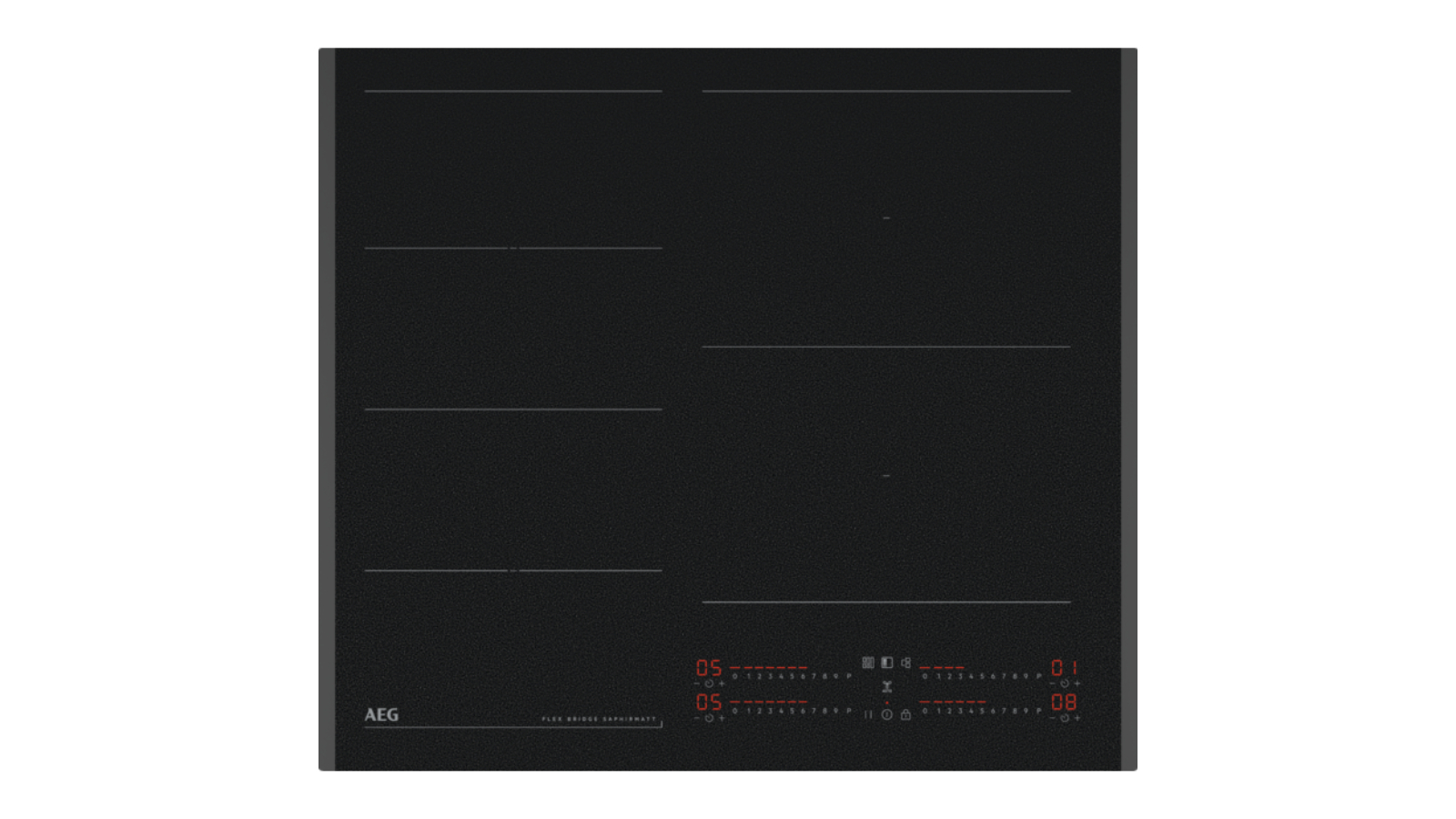 AEG 60cm 4 Zone 6000 Series Induction Cooktop - Matte Black | Harvey Norman