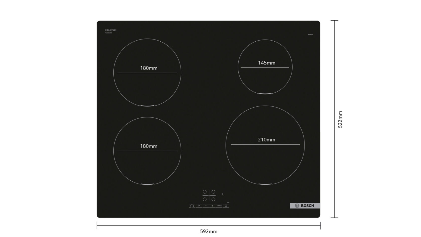 Bosch Black Series 4 Induction Cooktop - 60cm | Harvey Norman