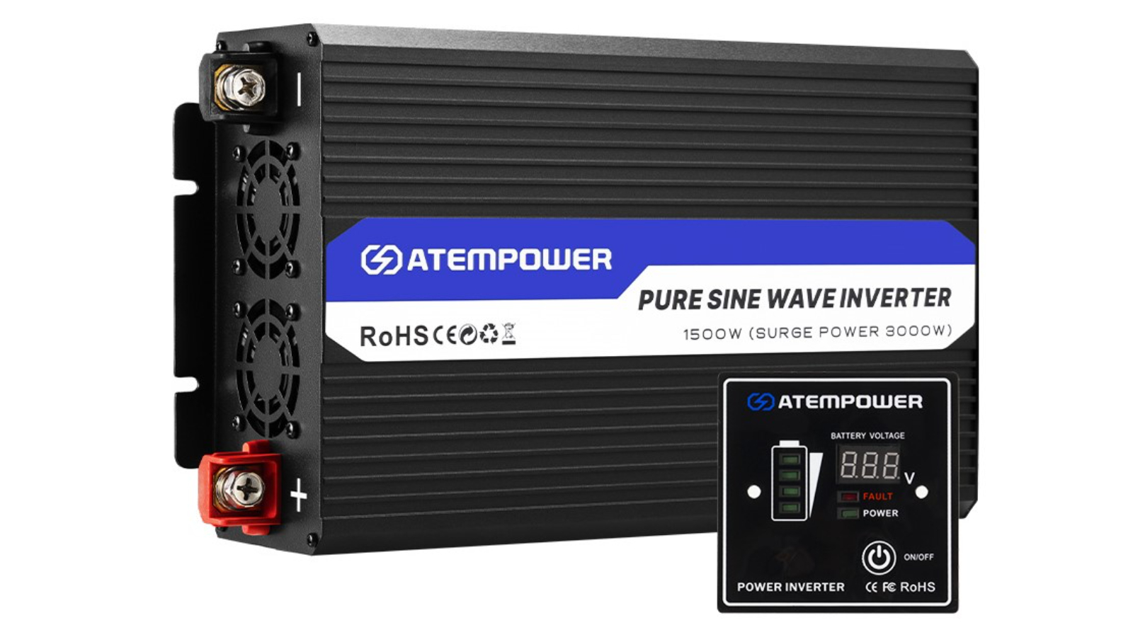 ATEM POWER Power Inverter 12V to 240V 1500W/3000W | Harvey Norman