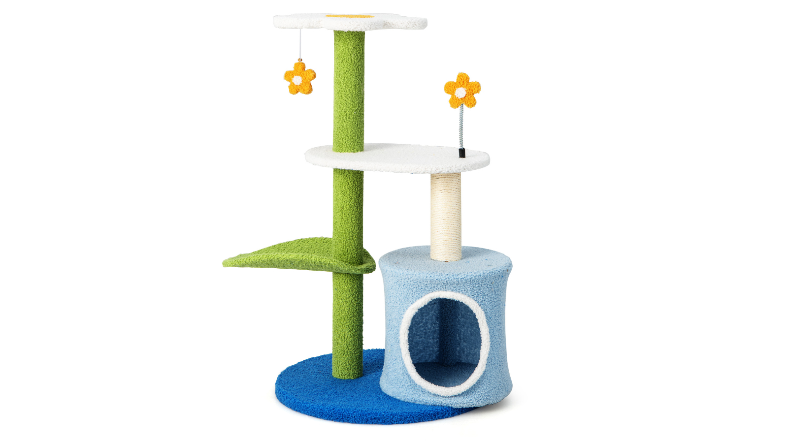 Costway 4-Tier Cat Tree Tower Sisal Scratching Post | Harvey Norman