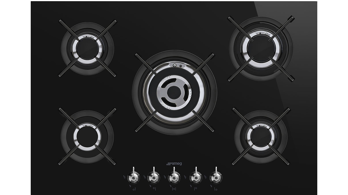 Smeg 75cm Classic Gas on Glass 5 Burner Cooktop | Harvey Norman
