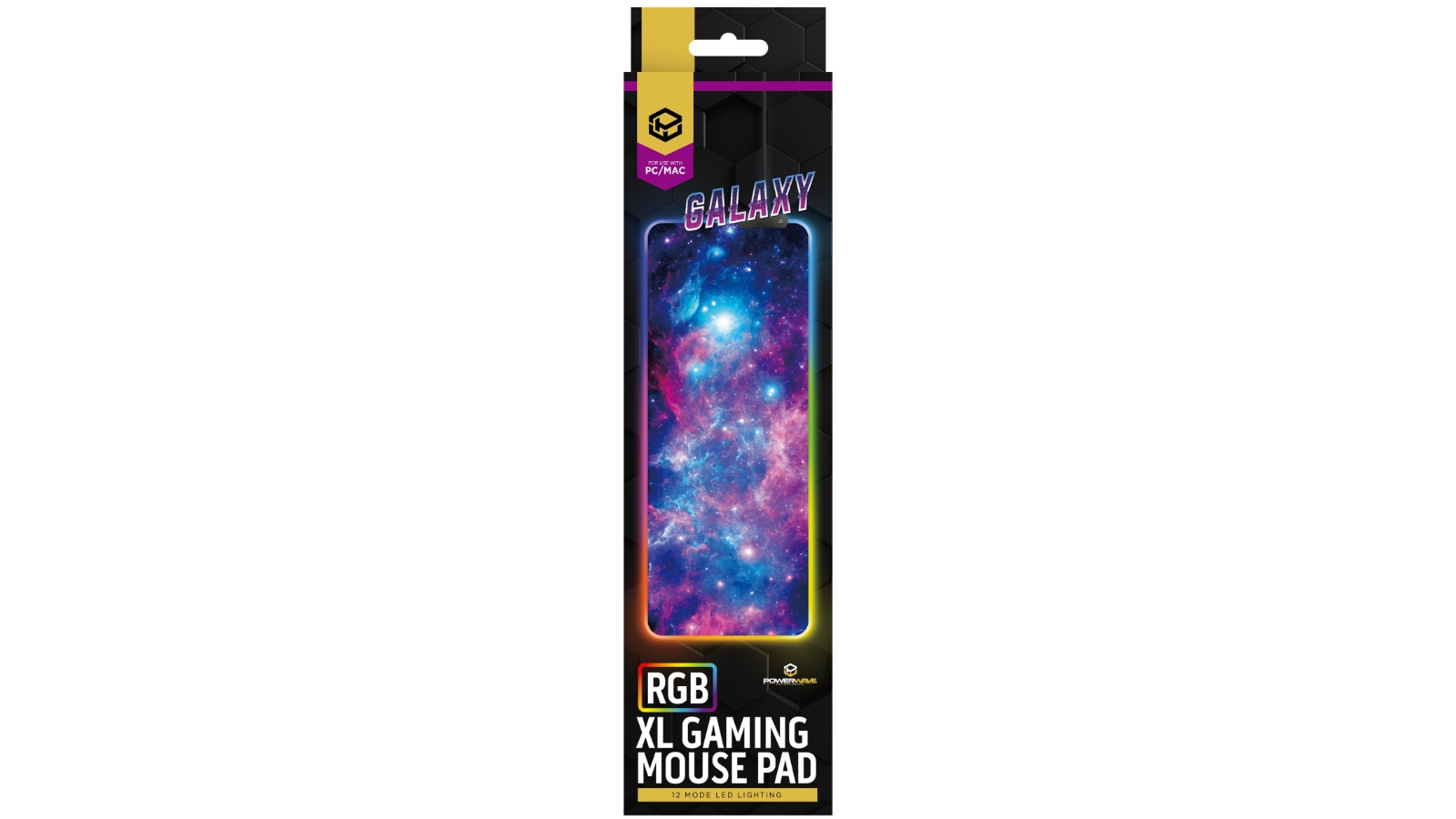 Powerwave RGB XL Gaming Mouse Pad - Galaxy | Harvey Norman
