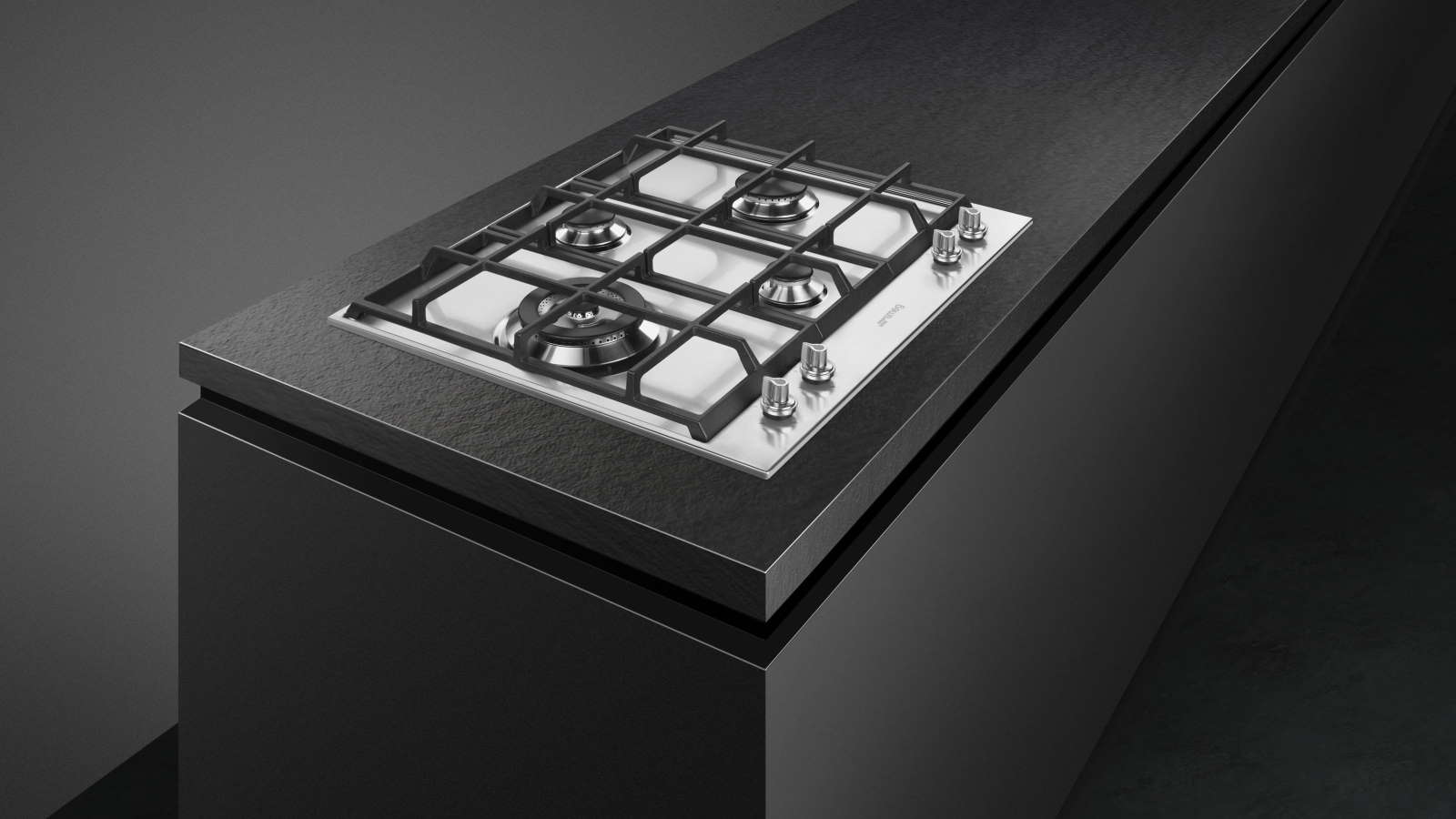 Smeg 600mm Linea 4 Burner Gas Cooktop | Harvey Norman