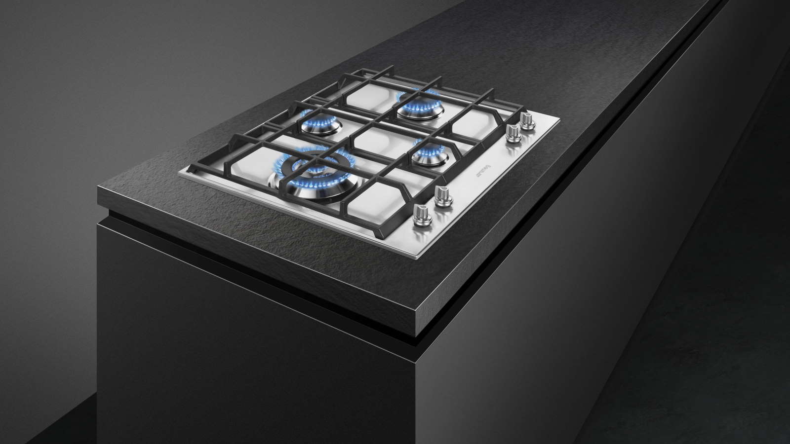 Smeg 600mm Linea 4 Burner Gas Cooktop | Harvey Norman