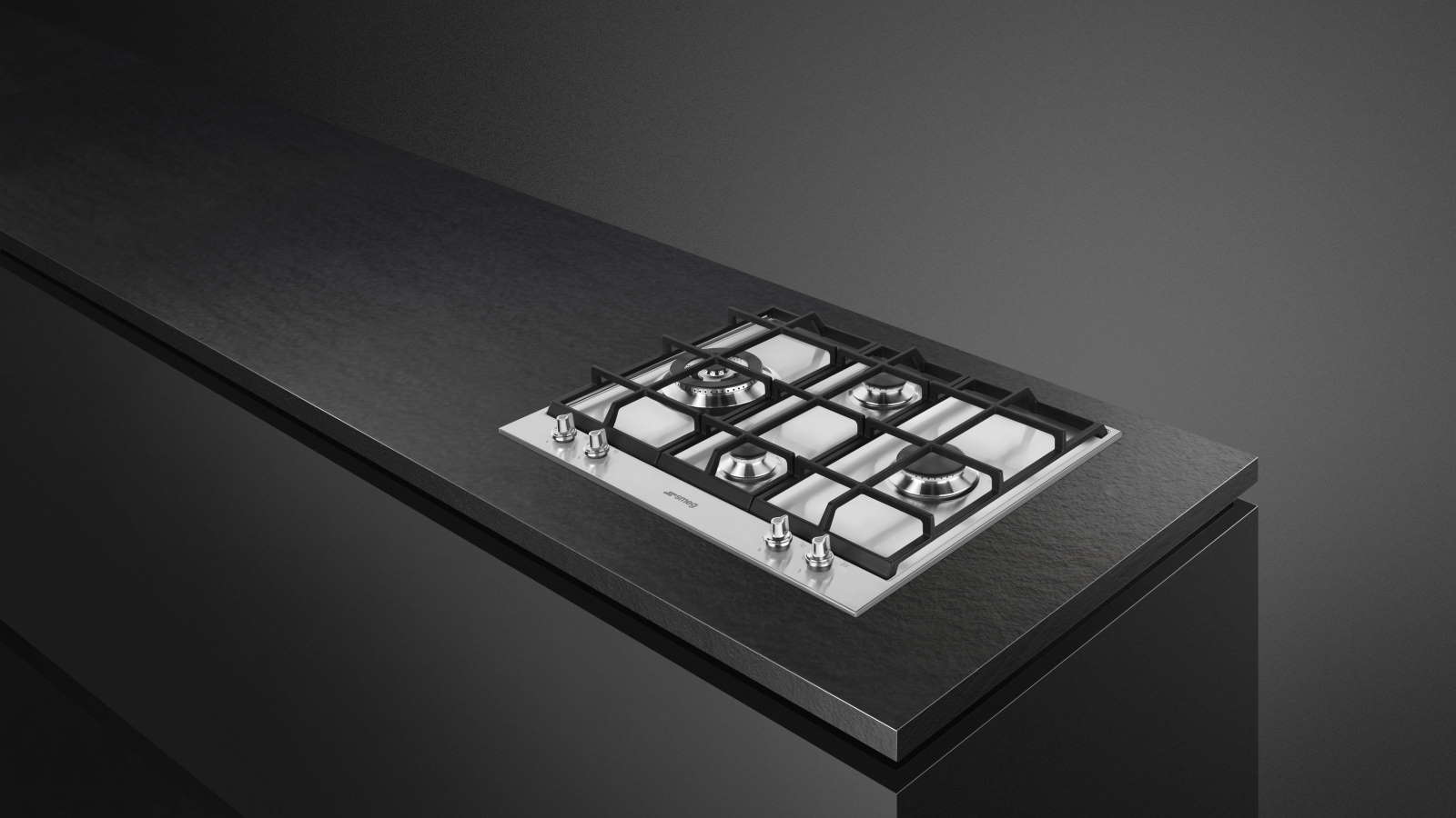 Smeg 600mm Linea 4 Burner Gas Cooktop | Harvey Norman