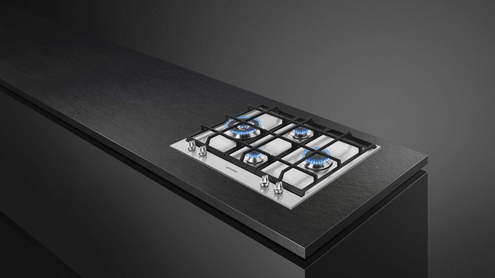 Smeg 600mm Linea 4 Burner Gas Cooktop | Harvey Norman