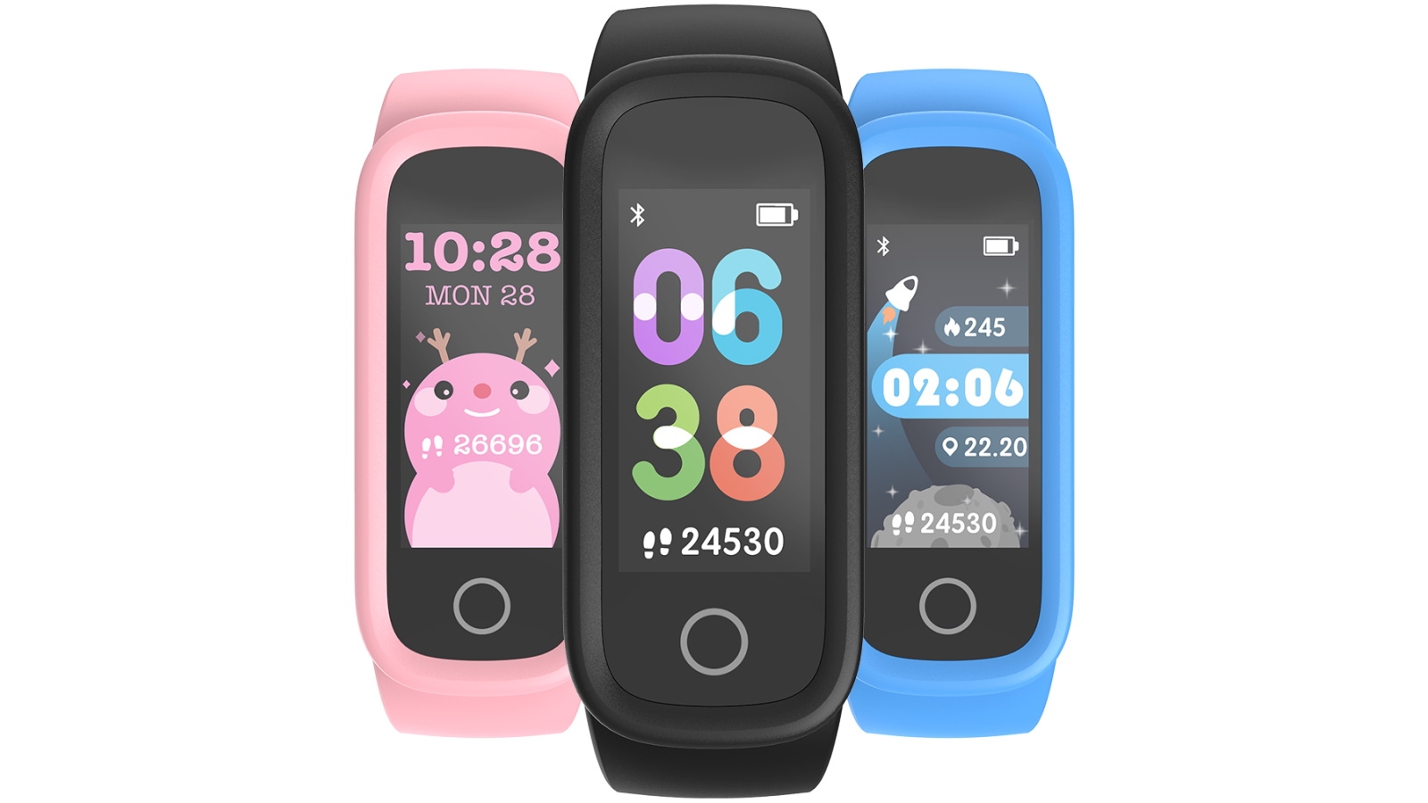 Pixbee Fit Kids Smart Activity Watch - Black | Harvey Norman