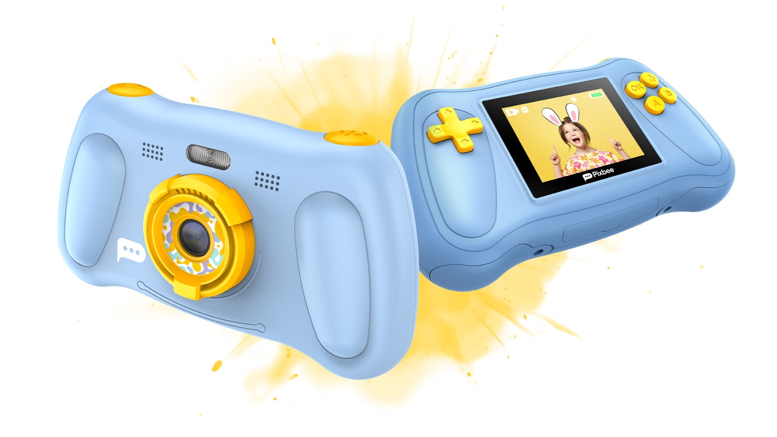 Pixbee PixPlay Kids Digital Camera with Built-in Games and Music Player ...