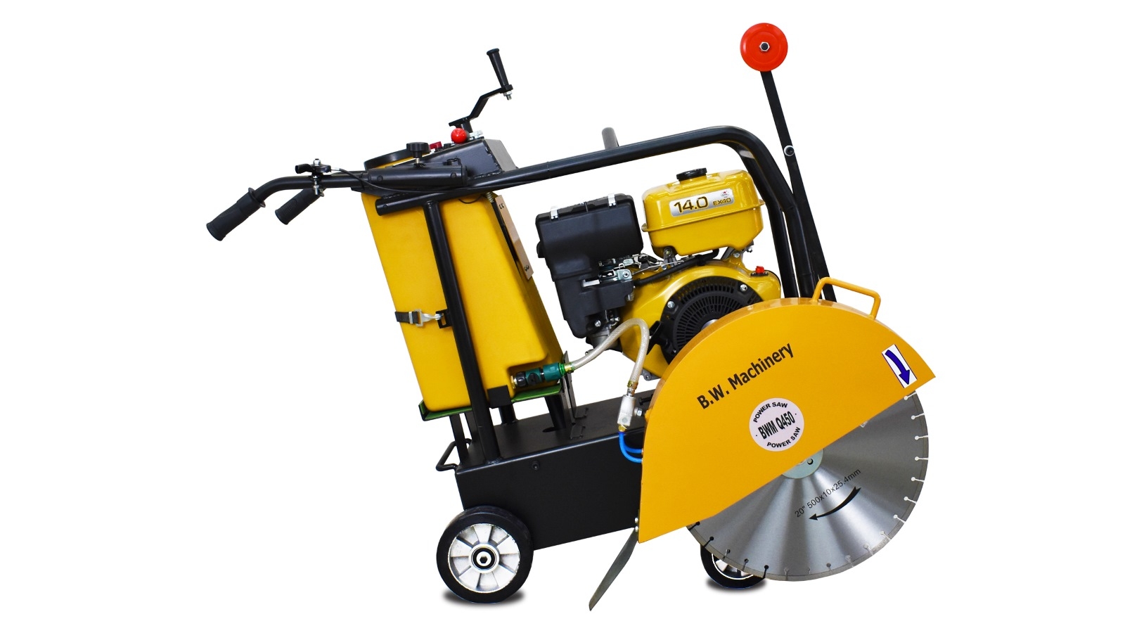 BWM 20" Commercial Floor Concrete Saw - Robin 14HP Engine Bonus Diamond ...