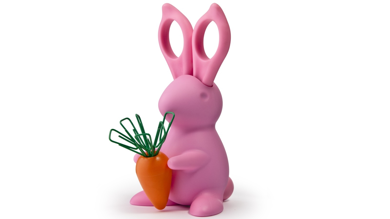 Qualy Desk Bunny Scissors - Pink | Harvey Norman