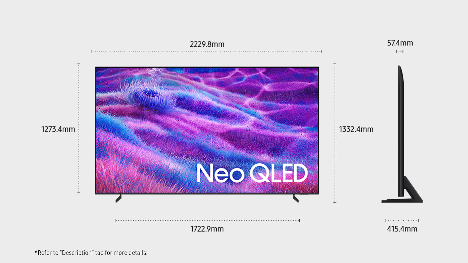 Samsung 100-inch QN80F Neo QLED 4K Mini LED AI Smart TV | Harvey Norman