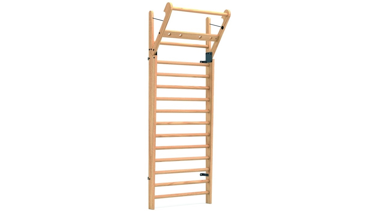 NOHrD 14 Bar Wall Bar Exercise Equipment in Oak Wood | Harvey Norman