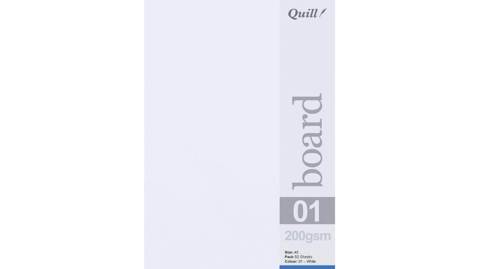 Quill Pack of 50 Board Paper 200gsm A5 - White | Harvey Norman