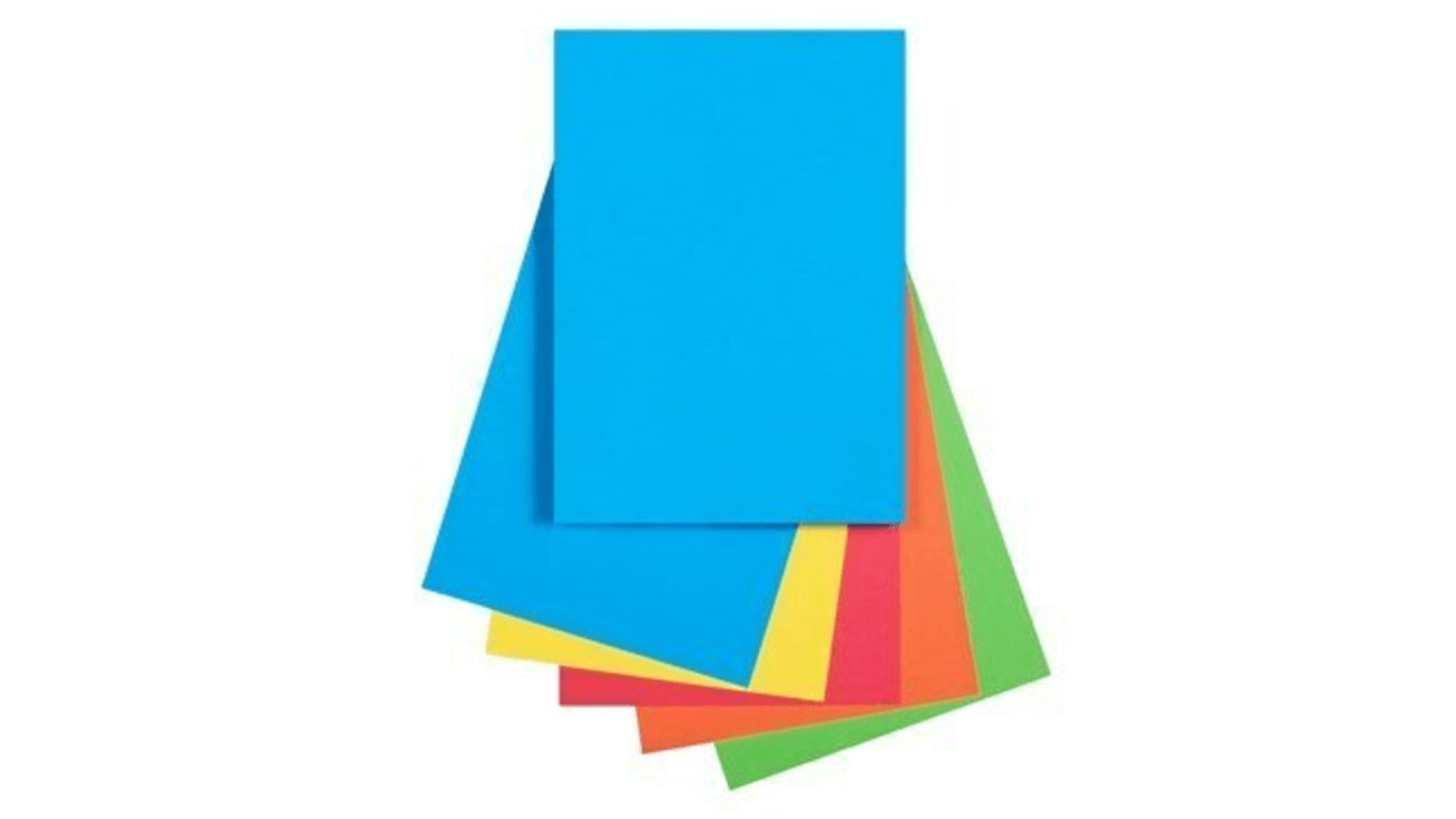 Quill Pack of 250 Sheet 80gsm Coloured A5 Copy Paper - Bright Assorted ...