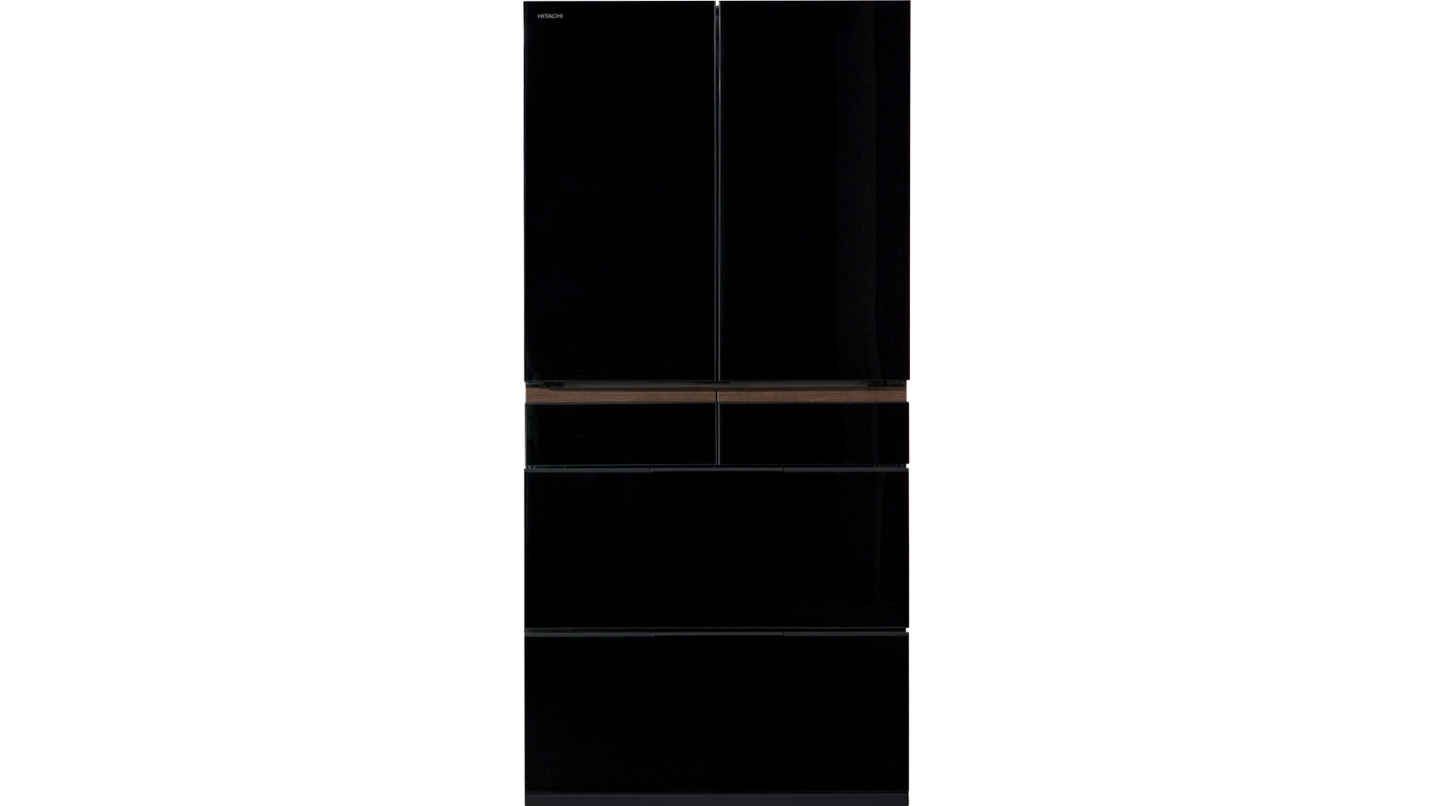 Hitachi 670L Aero-Care Multi-Drawer French Door Fridge - Crystal Black ...