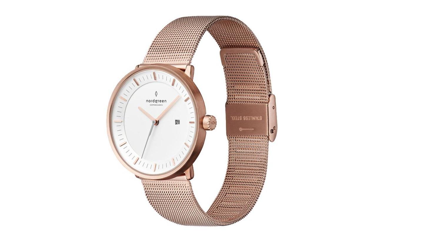 Nordgreen 3600cm Women Philosopher Mesh Watch - Rose Gold | Harvey Norman