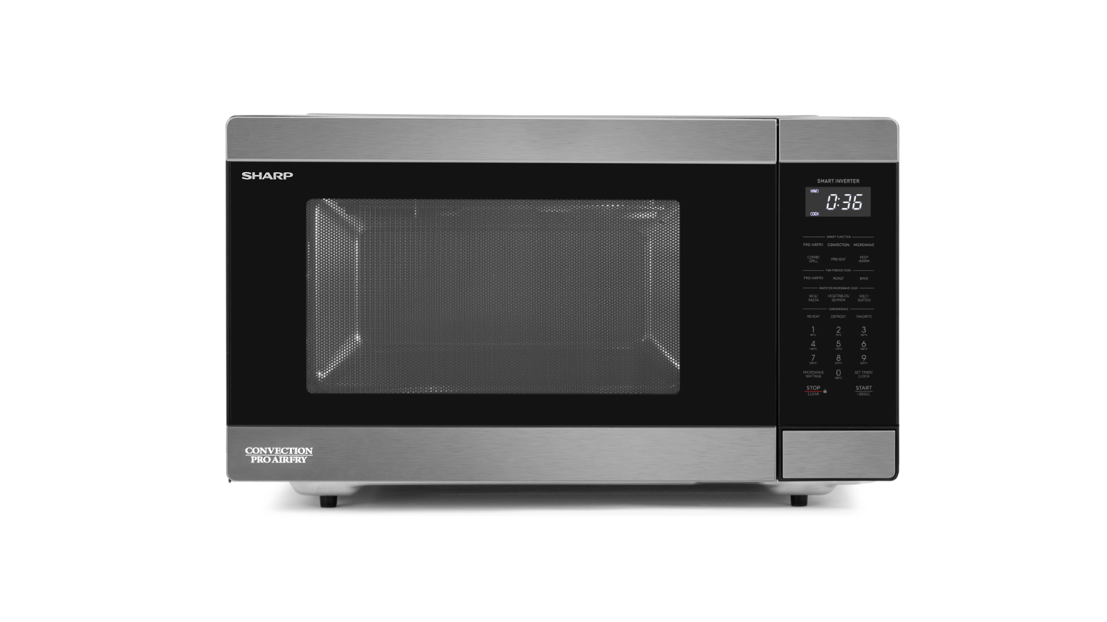 Sharp 36L Pro Airfry Convection Microwave Oven - Black Stainless ...