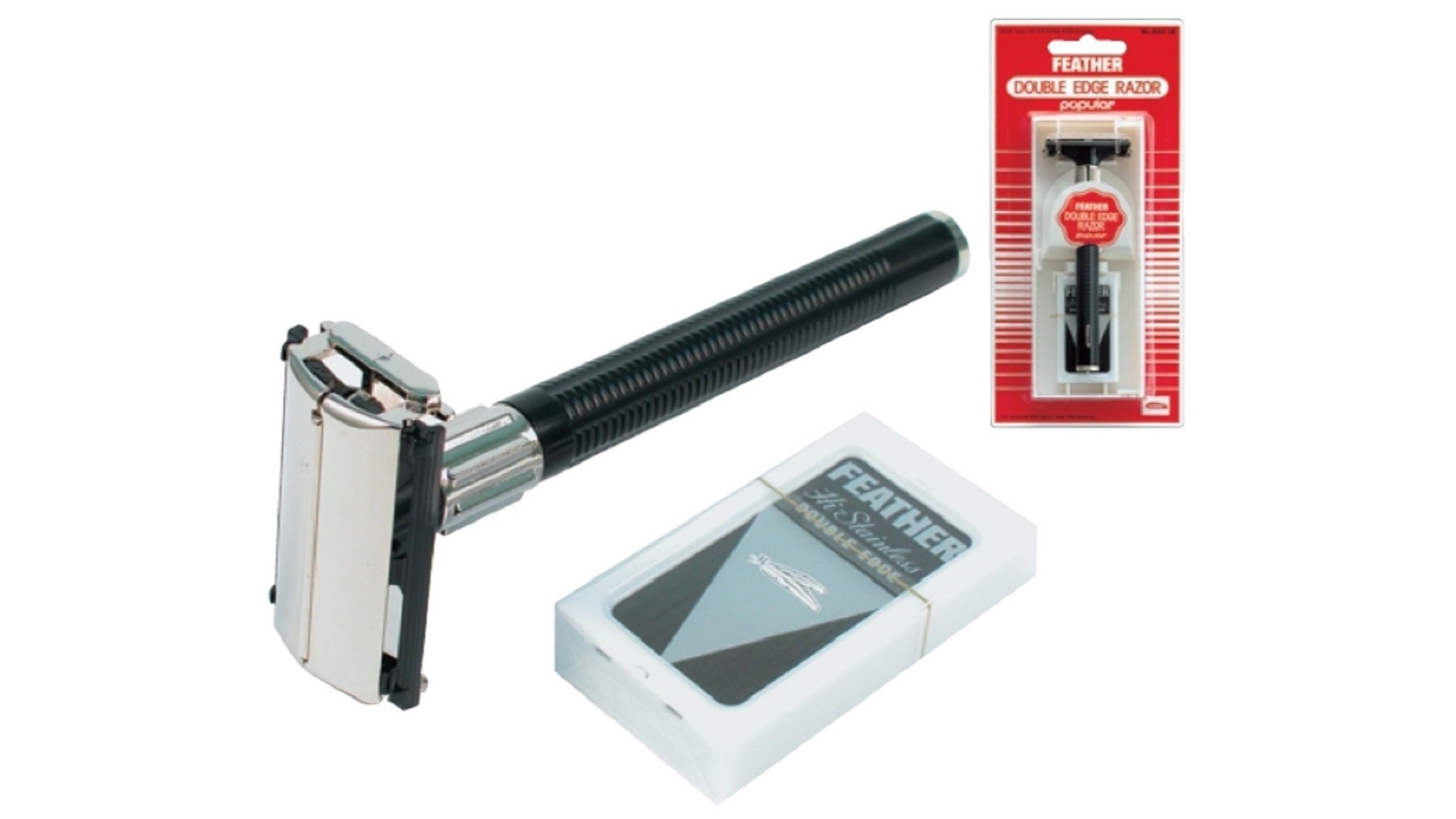 Feather Double Edge Razor Popular - Set | Harvey Norman
