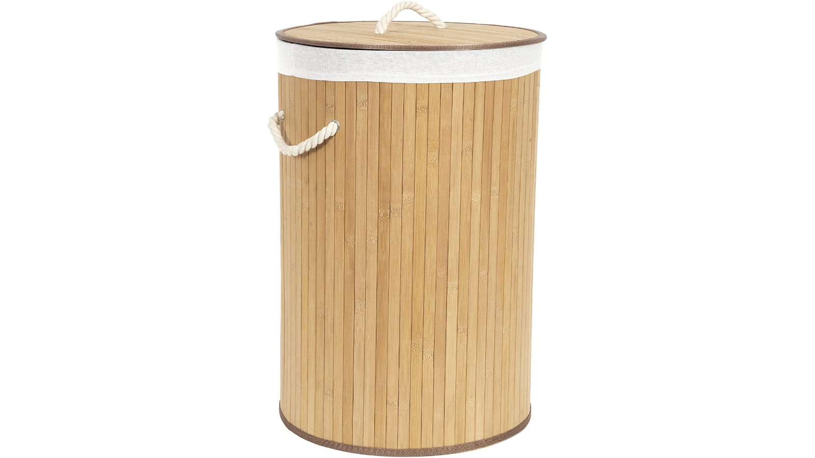 Compactor Bamboo Laundry Hamper - Round | Harvey Norman