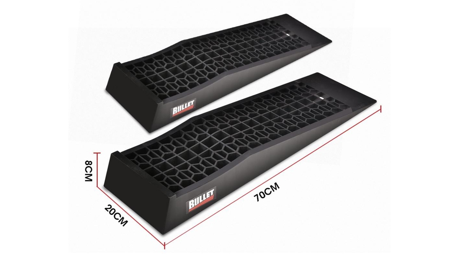 Bullet Pro 3T Heavy-Duty Low Profile Car Service Ramps - Set of 2 ...
