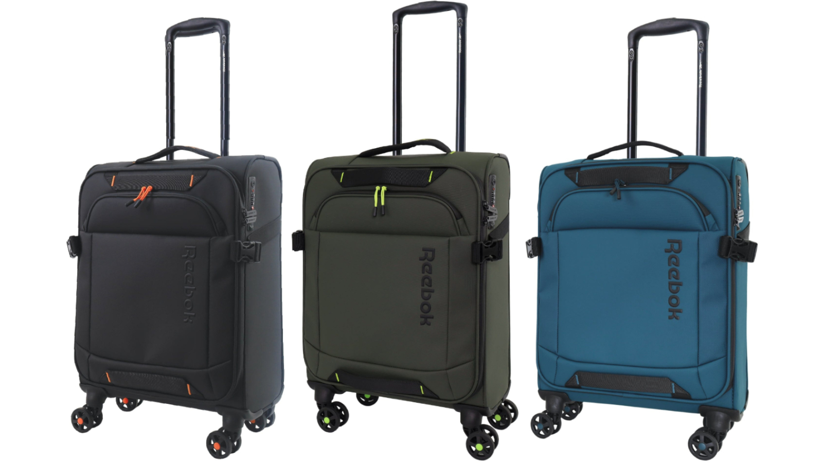 Reebok Pro 54cm Cabin Leather Film Soft Shell Case | Harvey Norman