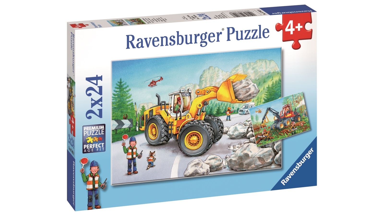 Ravensburger 2x24 Piece Diggers At Work Puzzle | Harvey Norman