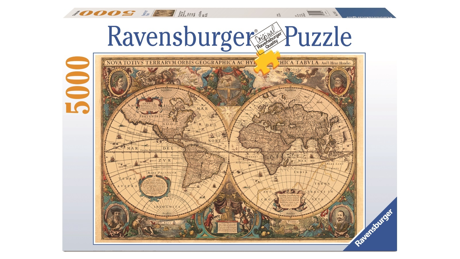 Ravensburger 5000 Piece Historical World Map Jigsaw Puzzle | Harvey Norman