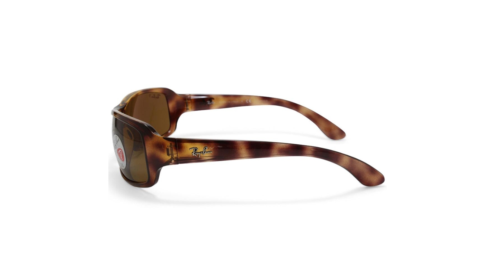 Ray-Ban RB4075 642/57 Polarised Unisex Wrap Sunglasses - Polished ...