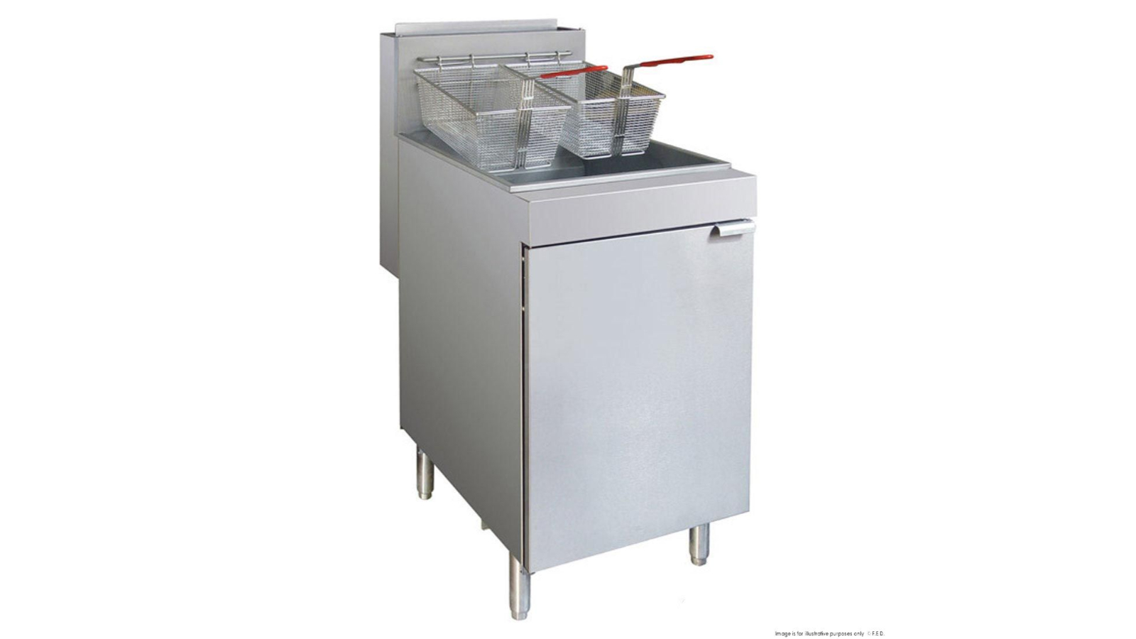 Fry Max RC400TE Superfast Natural Gas Tube Twin Vat Fryer | Harvey Norman