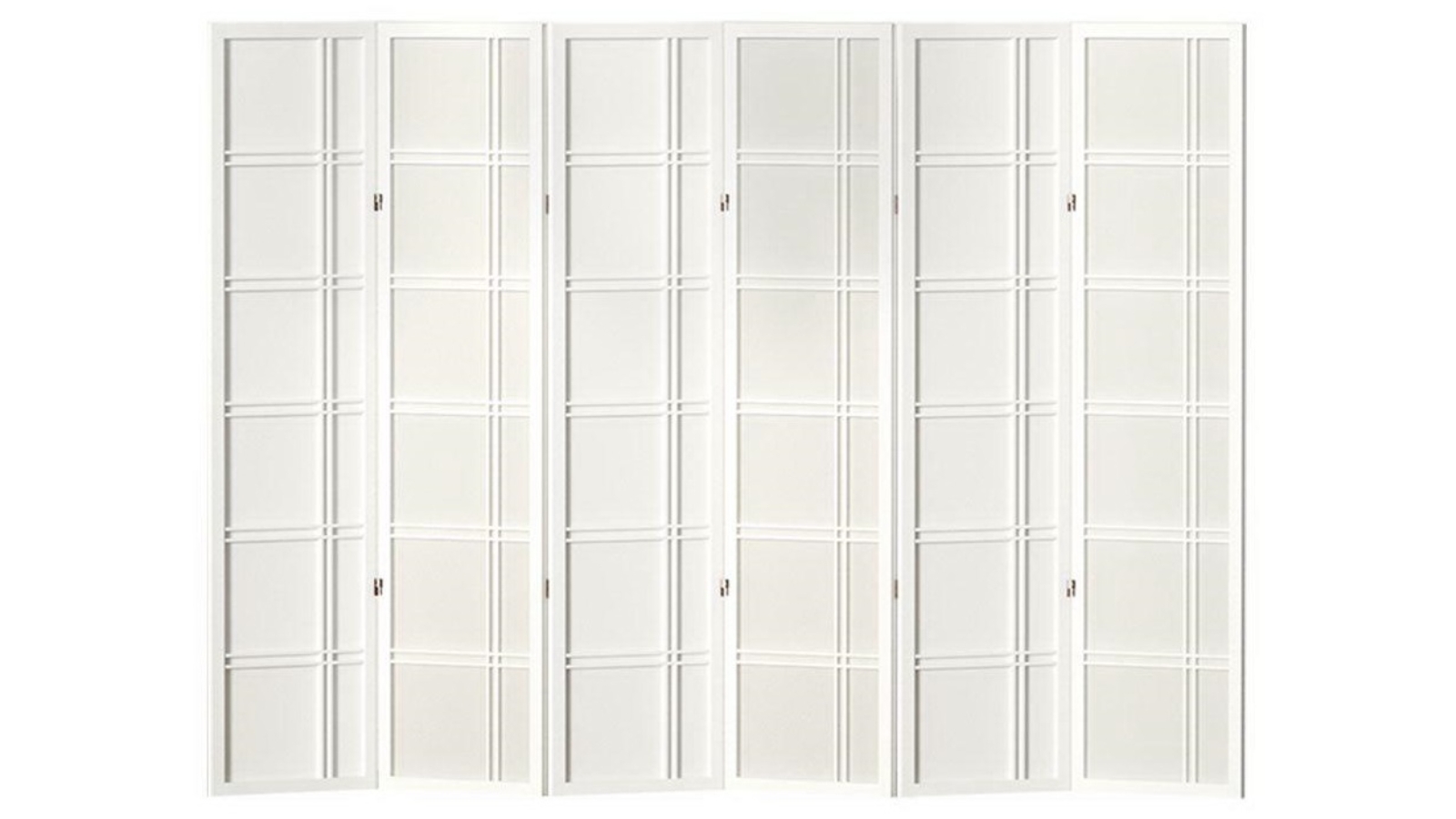Artiss 6 Panel Square Style Room Divider - White | Harvey Norman
