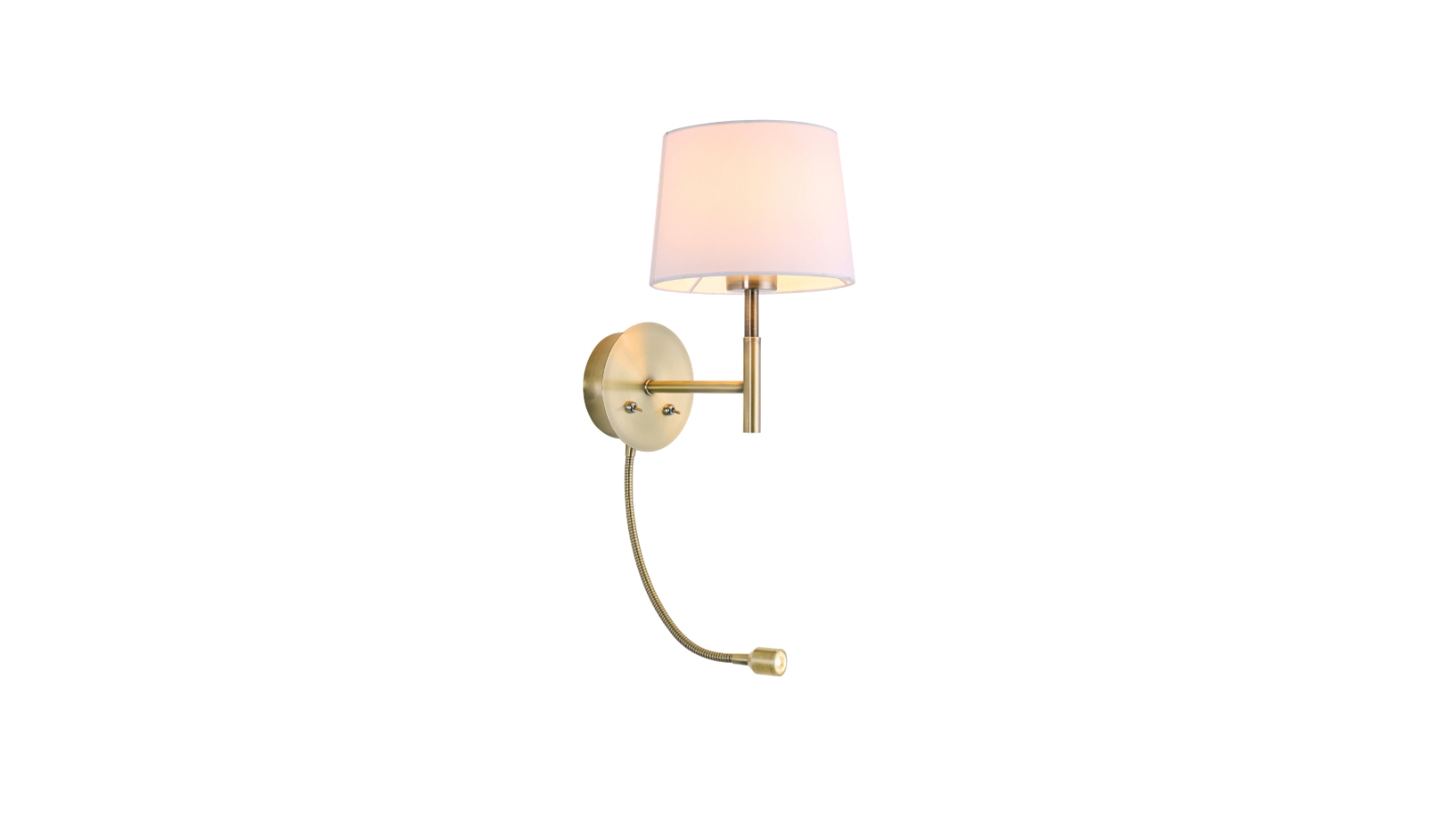 Lexi Lighting Riley Wall Light - Antique Brass | Harvey Norman
