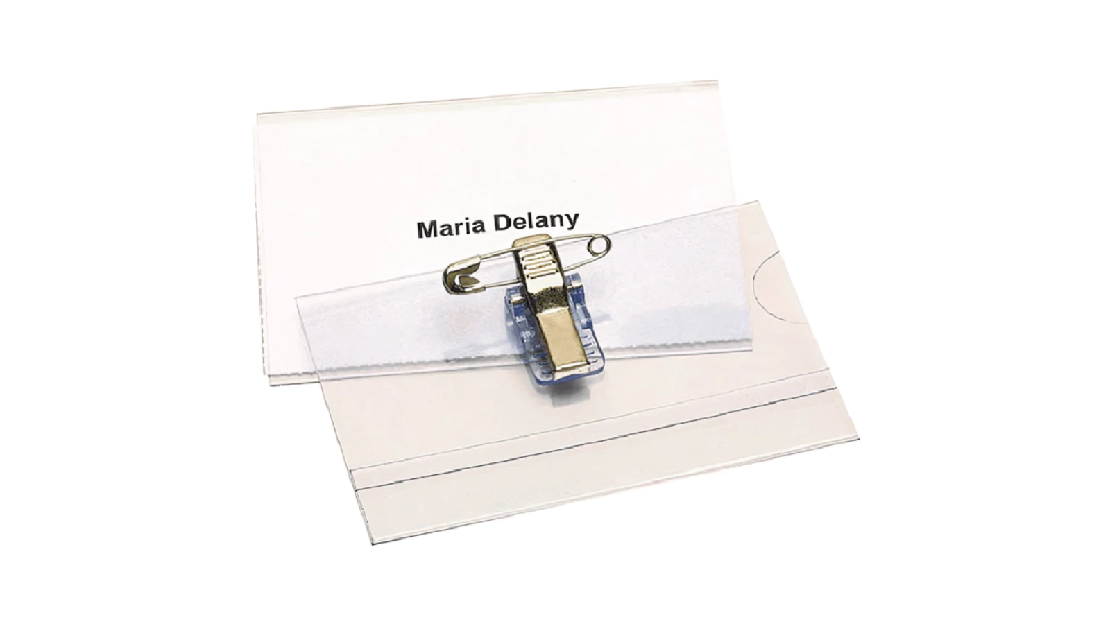 Rexel Pack of 50 Clip Identification Badge and Convention ID Card ...