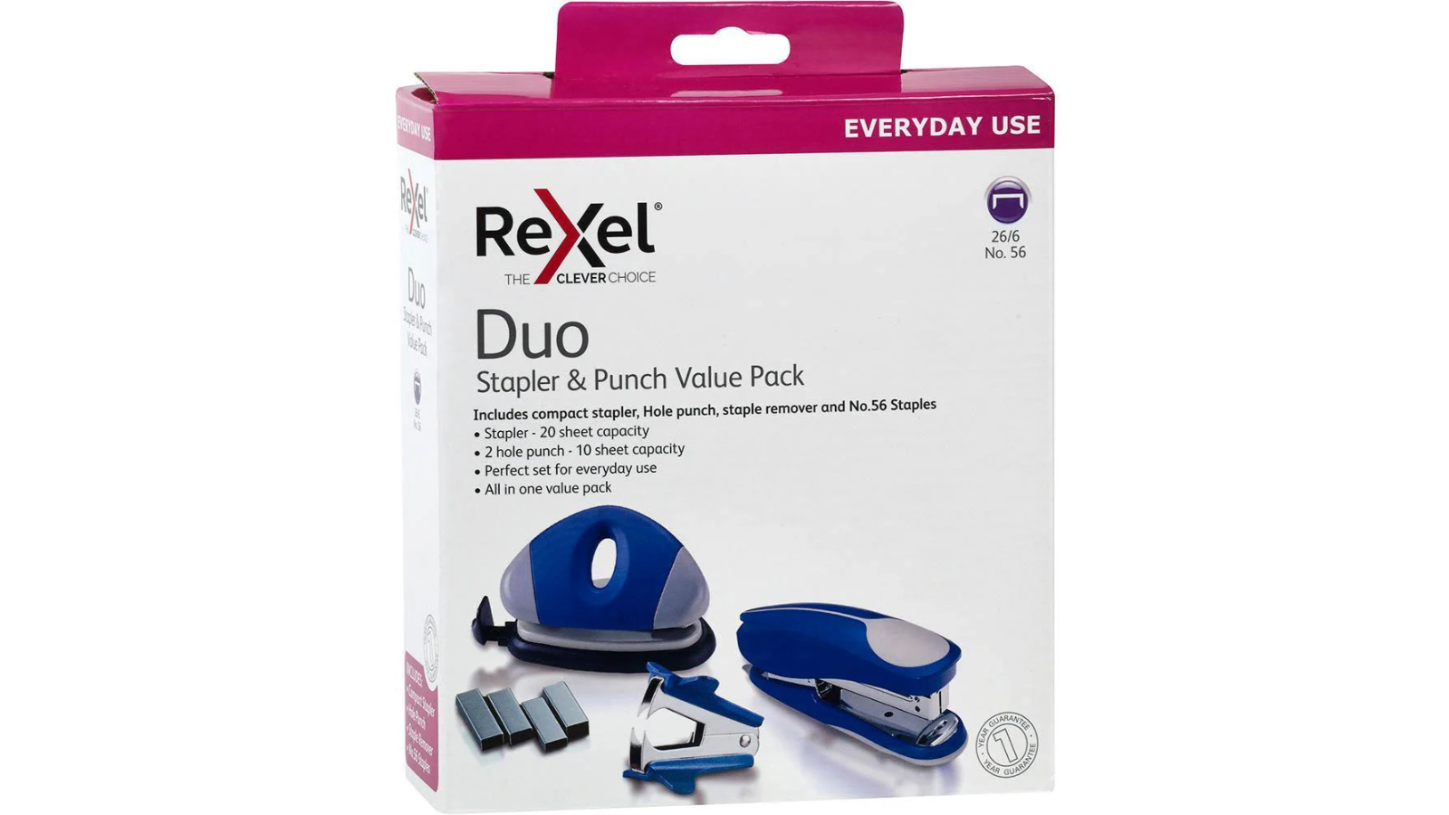 Rexel Duo Stapler Hole Punch Staple Remover Value Set | Harvey Norman