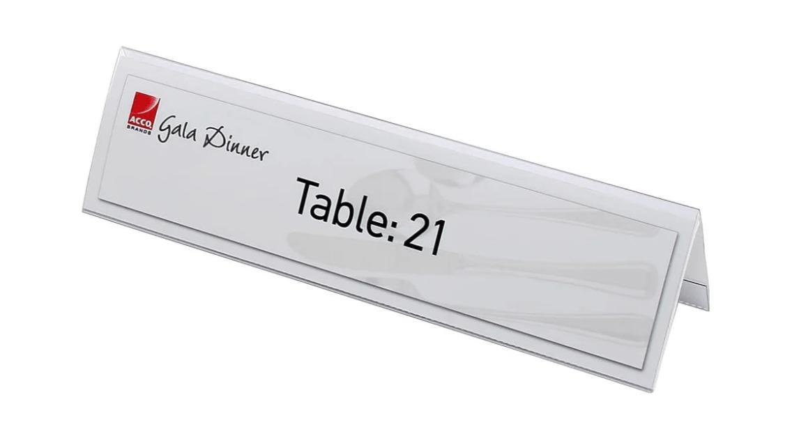 Rexel Pack of 25 Name Plates Inserts Included - Large | Harvey Norman