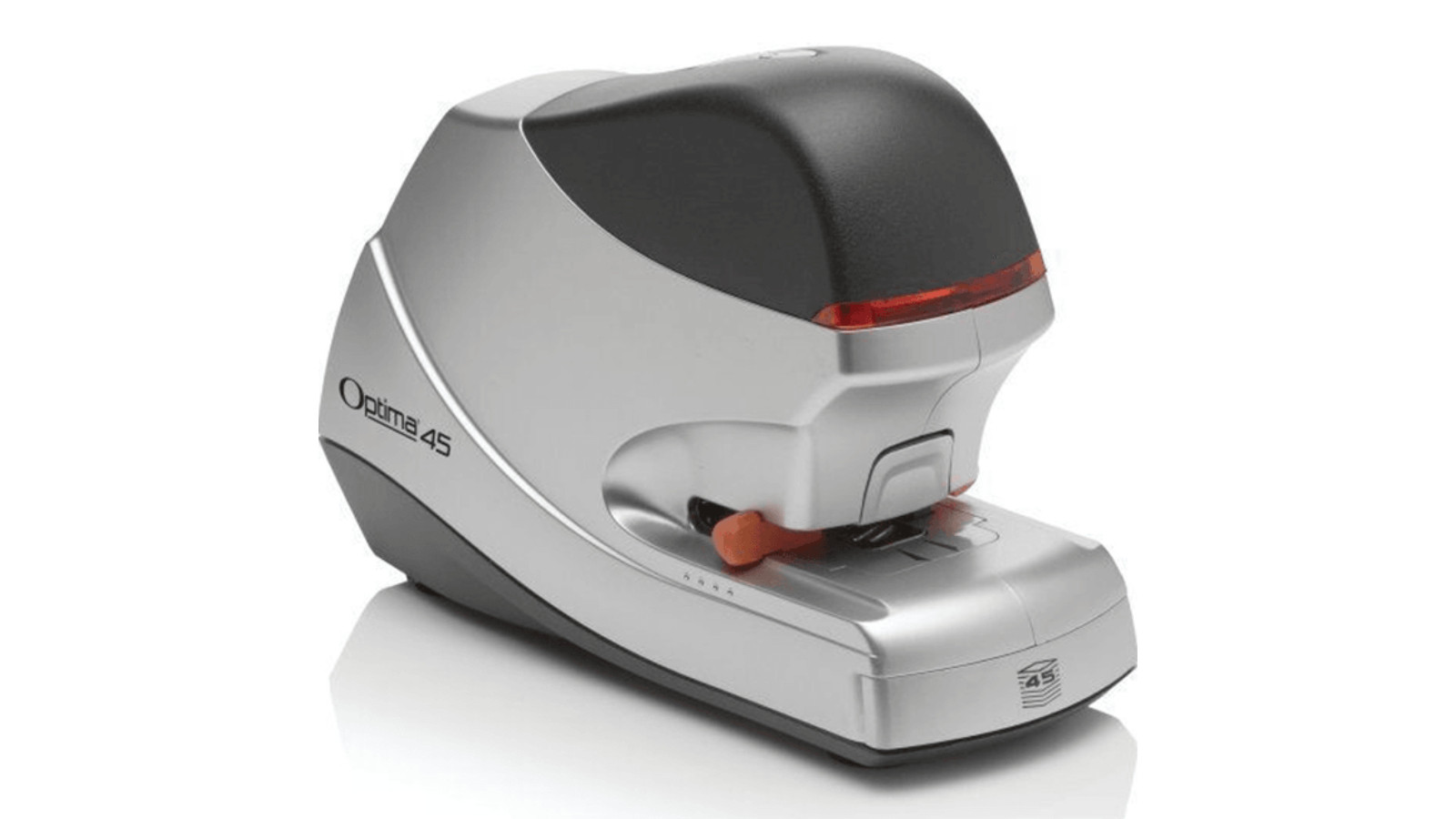 Rexel Optima 45 Sheet Flat Clinch Electric Stapler - Silver | Harvey Norman