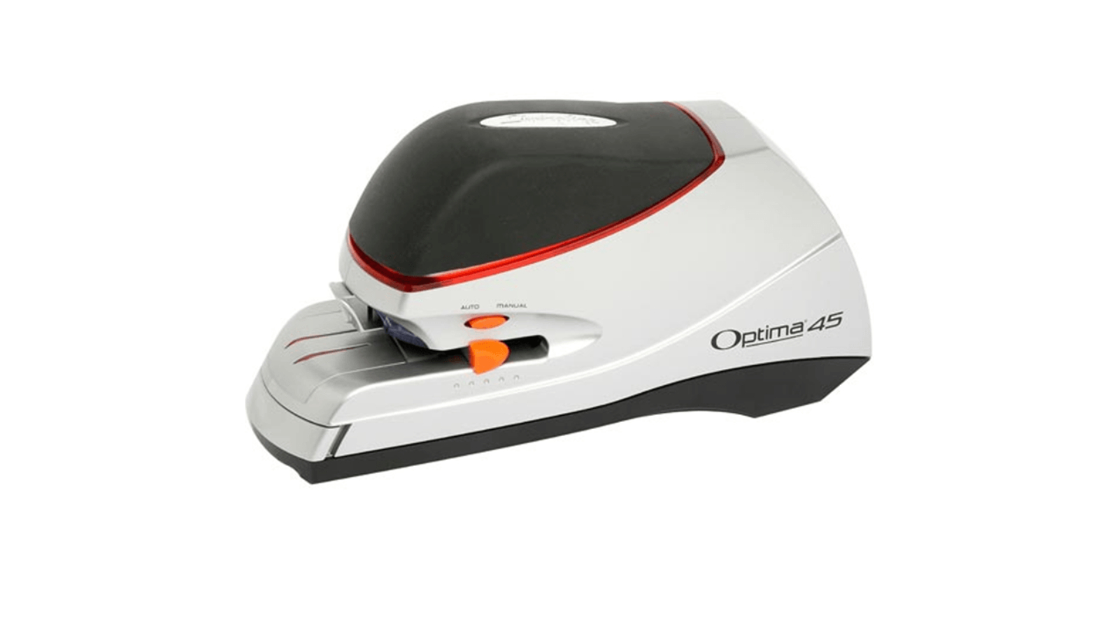 Rexel Optima 45 Sheet Flat Clinch Electric Stapler - Silver | Harvey Norman