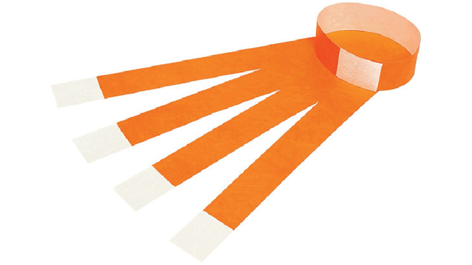 Rexel Pack of 100 Tyvek Wristbands With Serial Number Fluoro - Orange ...