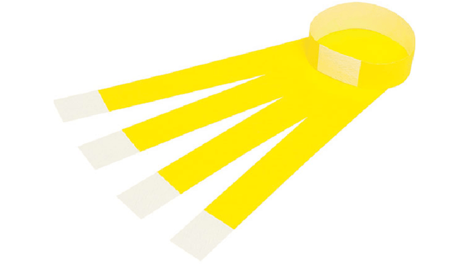 Rexel Pack of 100 Tyvek Wristbands With Serial Number Fluoro - Yellow ...