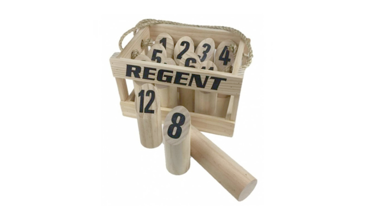 Regent Number Toss Kubb Educational Game Outdoor Fun Toy with Wooden ...