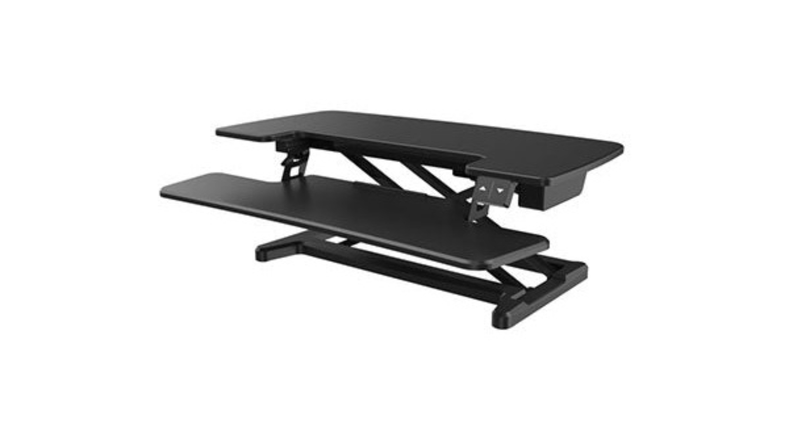 SW Express Flux 95 x 41.5cm Electric Desk Riser - Black | Harvey Norman