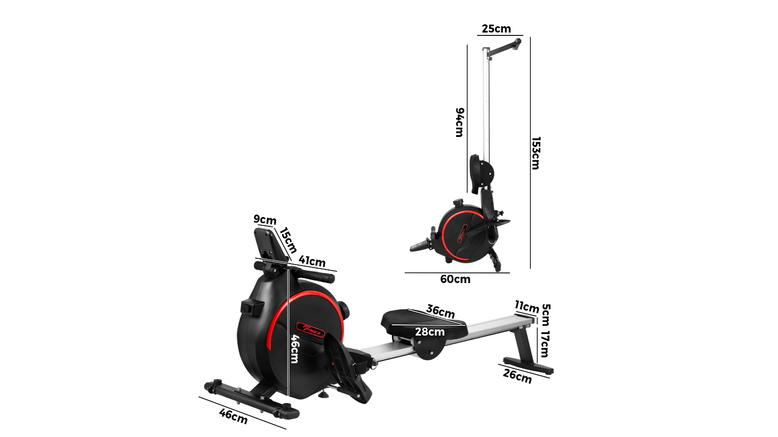 Finex Rowing Machine | Harvey Norman